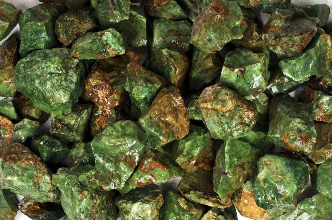 Fantasia Materials: 1 Lb Chrysoprase Mine Run Rough From Madagascar ...