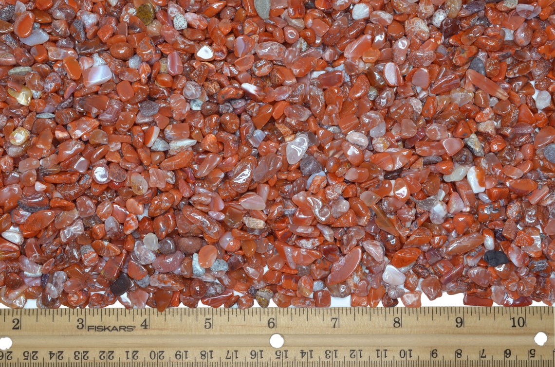 Fantasia Materials: 1/2 lb of Tumbled South Redstone Chip Size | Etsy