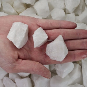 Fantasia Materials: 1 Lb White King Quartz Rough - Raw Natural Crystals ...