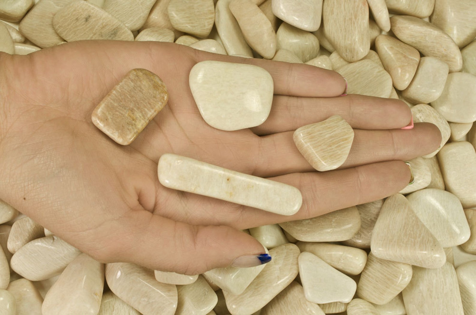 Fantasia Materials: 1 lb Tumbled Feldspar AA Grade | Etsy