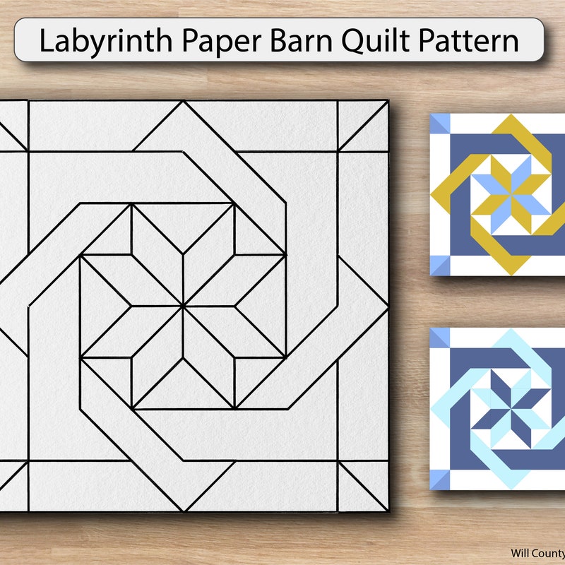 Labyrinth Quilt Pattern - Etsy