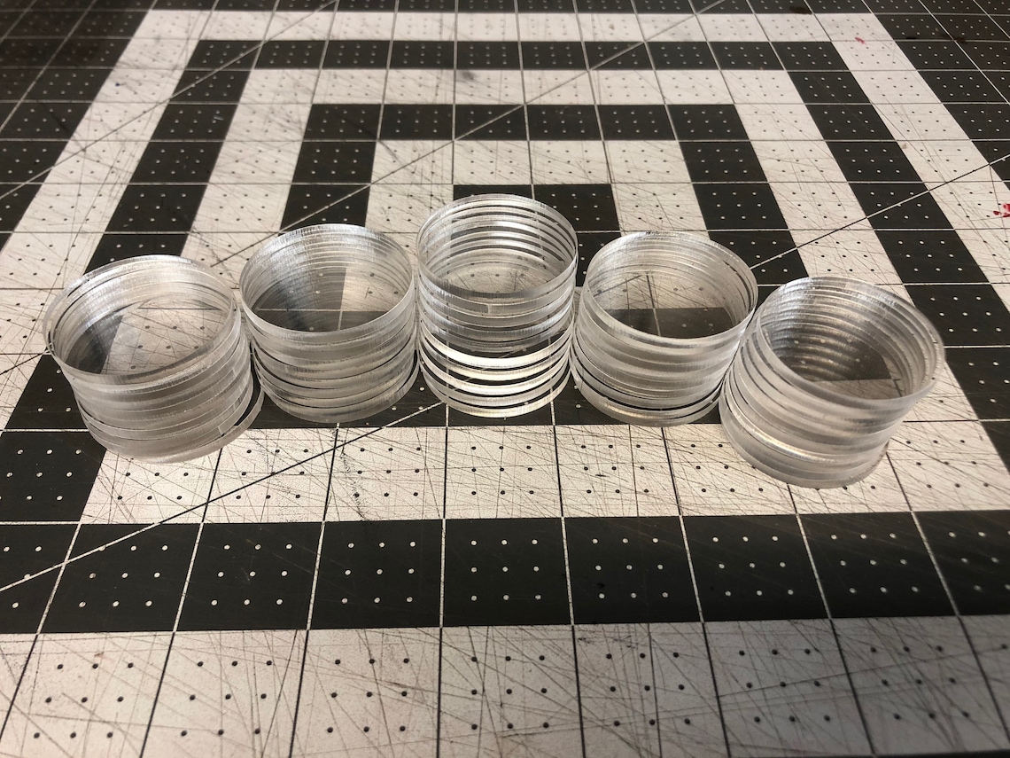 50, 100, 300 Clear Acrylic Circle Disc Plastic Blanks, 1/8" Thick ...