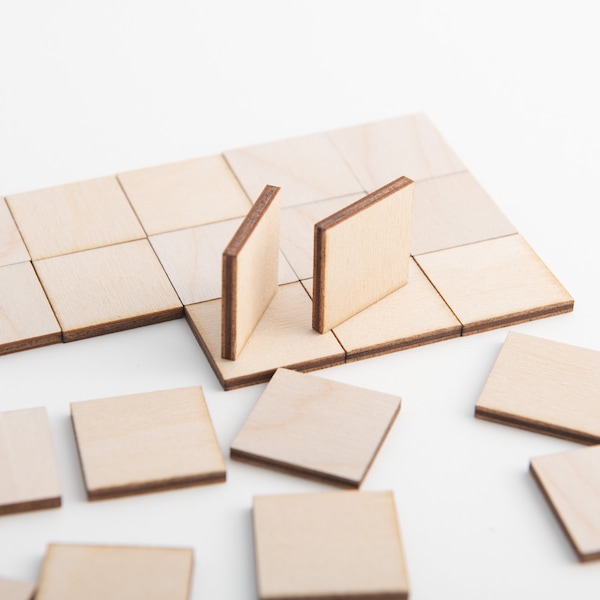 Wooden Squares 1 - Etsy