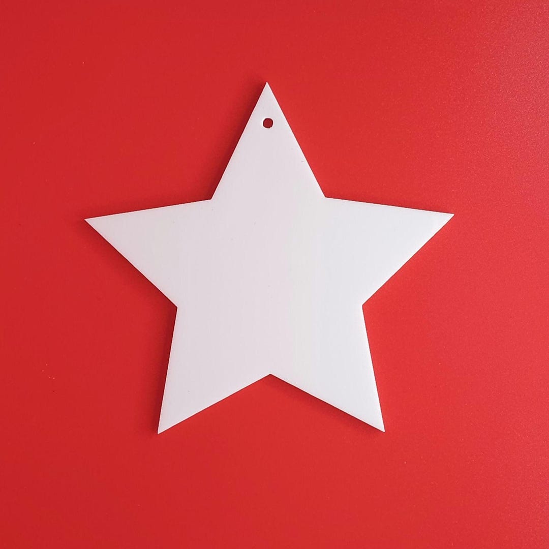 Hangable White Acrylic Star Shape - Etsy