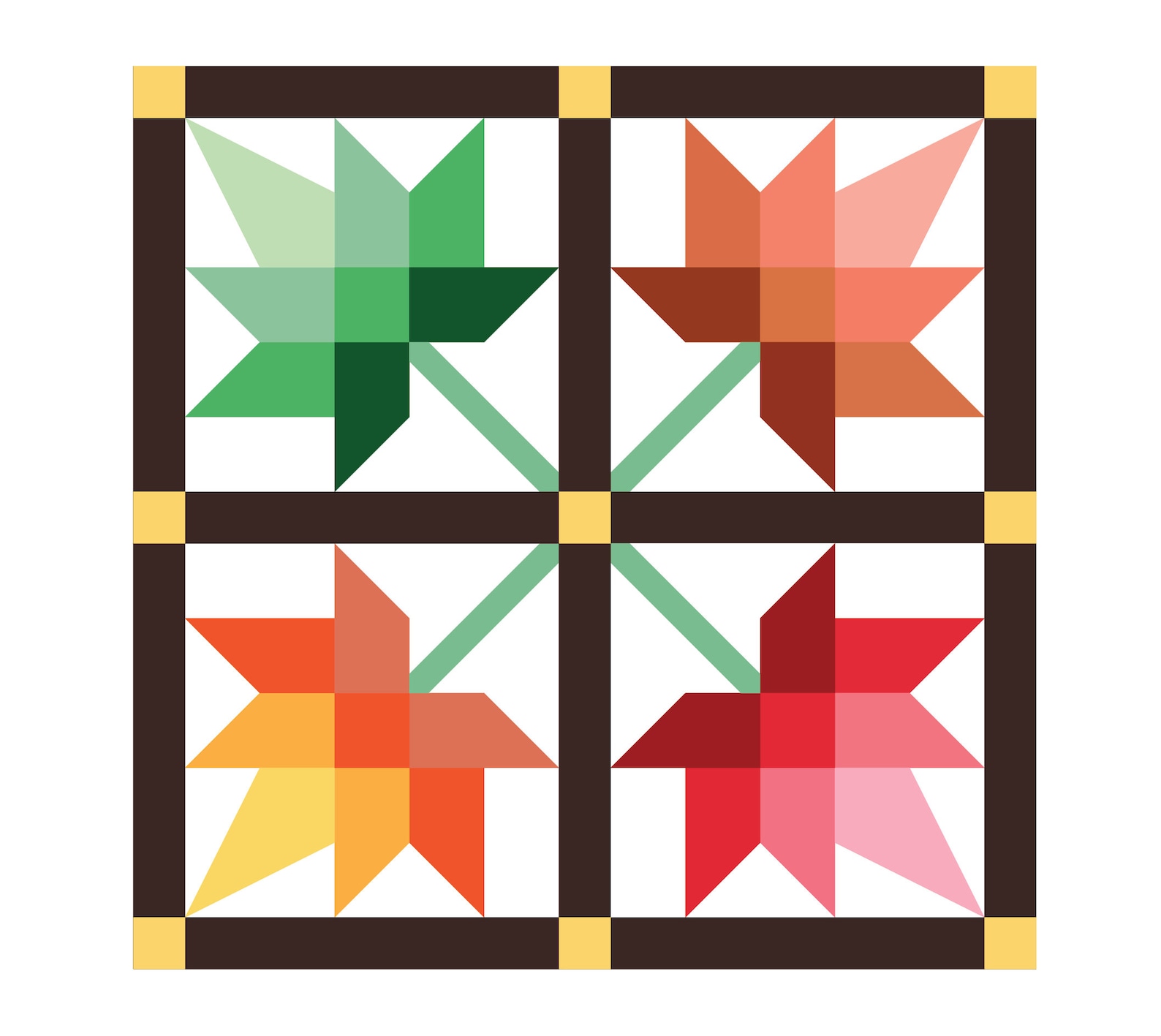 Maple Leaf Paper Printed Barn Quilt Pattern sizes - Etsy