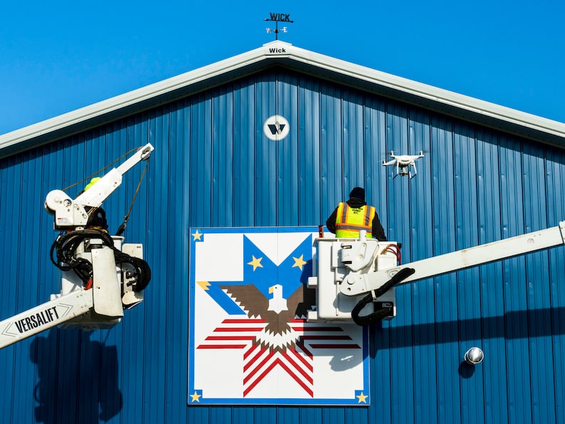 Eagle Paper Printed Barn Quilt Pattern sizes - Etsy