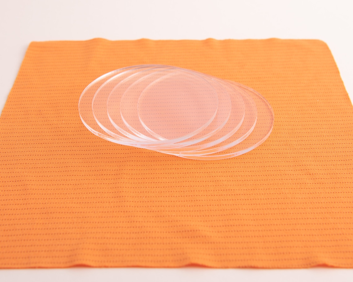 20 Large Clear Acrylic Plastic Discs sizes - Etsy
