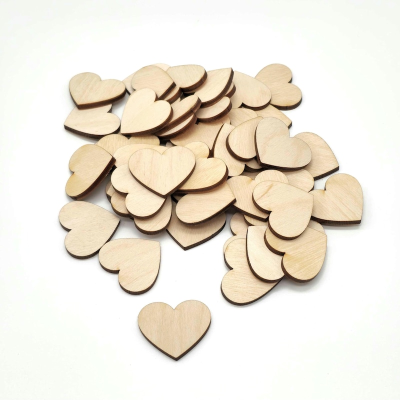 Small Craft Hearts Wooden - Etsy