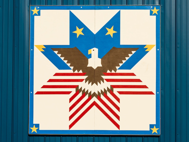 Eagle Paper Printed Barn Quilt Pattern sizes - Etsy