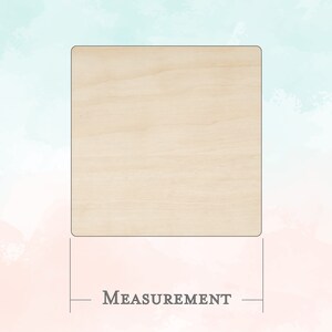 Square Rounded Corners Shape Unfinished Wood Cutout - Etsy