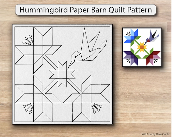 Old Hummingbird Quilt Block Patterns I've Used This Technique Over The