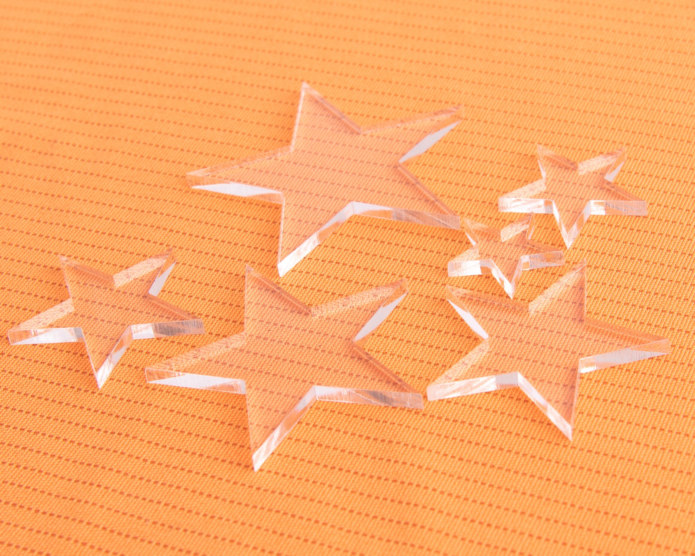 50 Clear Acrylic Stars 1/8 Thick Stars - Etsy