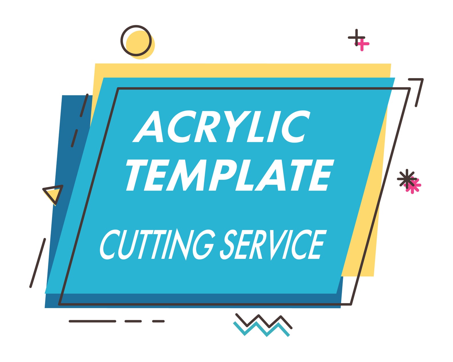 Custom Acrylic Template Pattern Cutting Service - Etsy