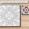 Butterfly Barn Quilt SVG Cut File, Farmhouse Patchwork Wooden Quilt ...