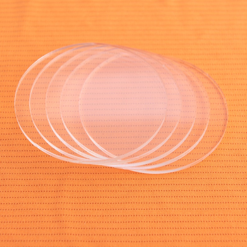 20 Large Clear Acrylic Plastic Discs (sizes) - Etsy