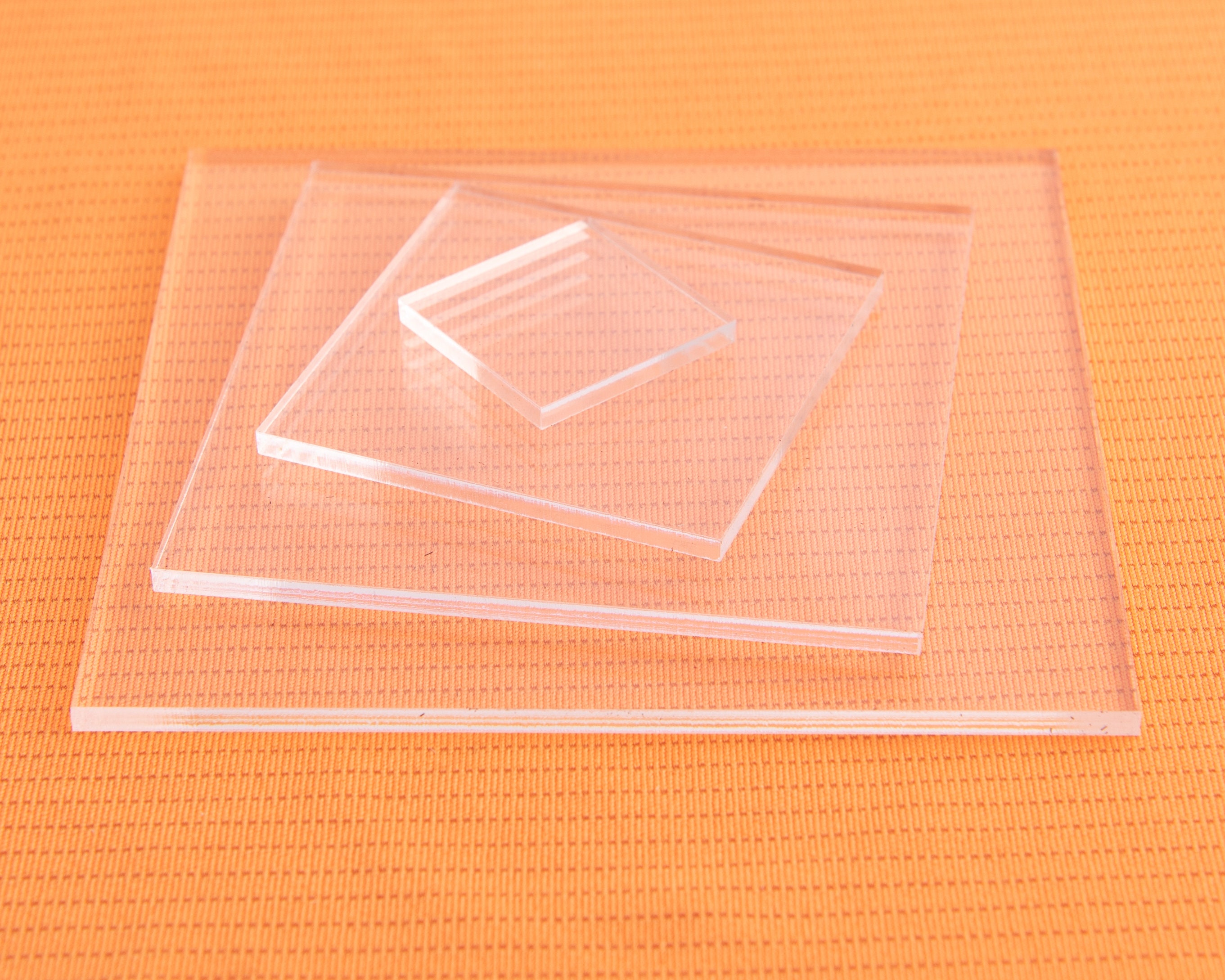 Clear Acrylic Plastic Squares (sizes) - Etsy