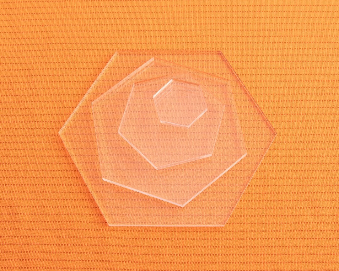 Clear Acrylic Hexagons (sizes) - Etsy