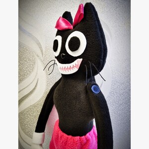 Cartoon Cat Girl SCP Plush, Inspired by Trevor Henderson, Soft Toy ...