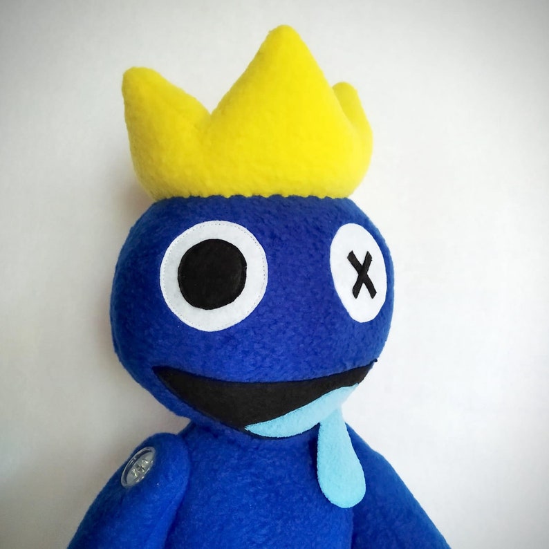 Rainbow Friends Plush Blue, Kawaii Plushie, FNF Plush, Roblox Plush ...