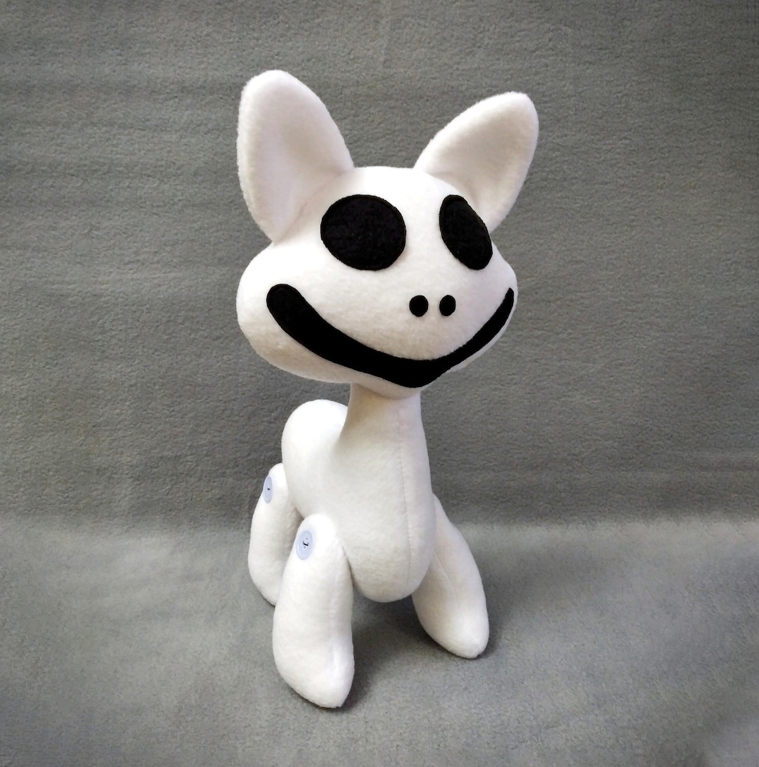 Cartoon Cat White SCP Plush, Soft Toy, Plushie Gift, Horror Doll ...
