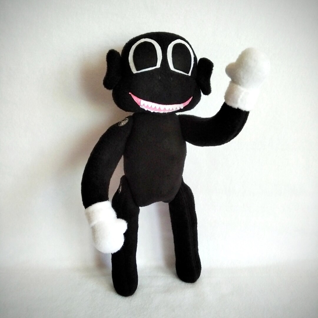 Cartoon Monkey Plush, Inspired by Trevor Henderson, Soft Toy, Plushie ...