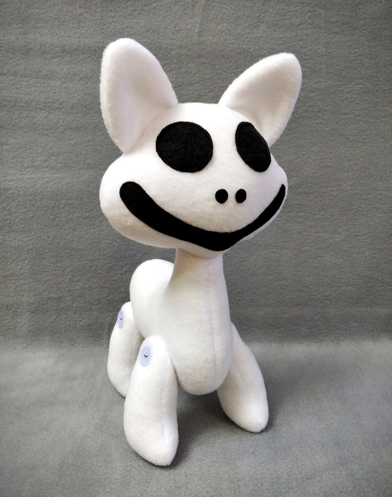 Cartoon Cat White SCP Plush Soft Toy Plushie Gift Horror - Etsy