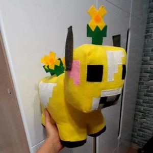 Moobloom Plush, Minecraft Gifts, Game Soft Toy, Minecraft Plushie ...