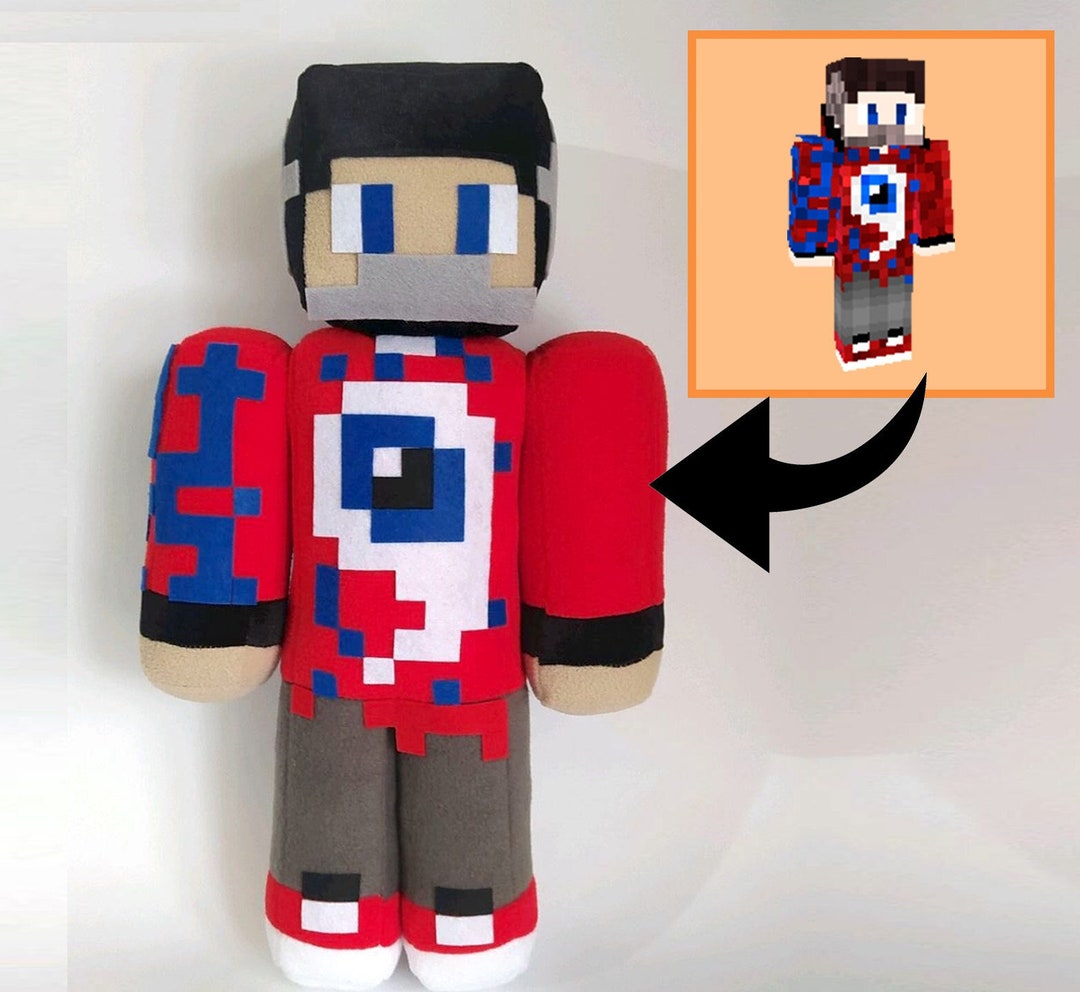 Custom Minecraft Skin Using Any Player Minecraft Skin Plush - Etsy ...