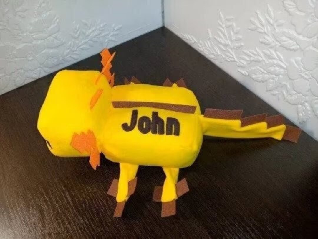 Custom Minecraft Axolotl Plush, Personalized Name , Personalized ...