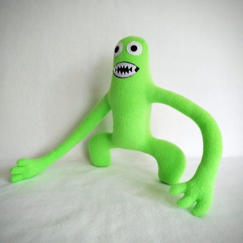 Rainbow Friends Plush Green, Kawaii Plushie, FNF Plush, Roblox Plush ...
