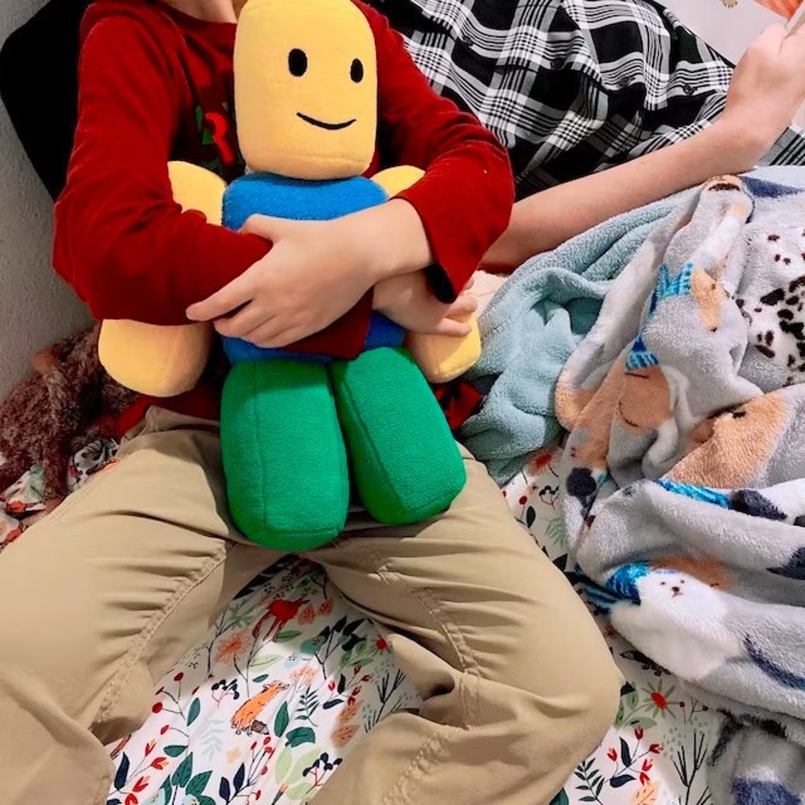 Noob Roblox Plush Gamer T Plushie Toy Etsy