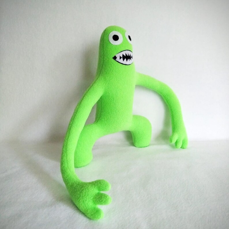 Rainbow Friends Plush Green, Kawaii Plushie, FNF Plush, Roblox Plush ...