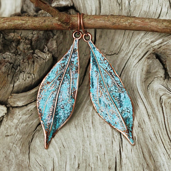Rustic Earrings - Etsy