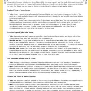 Litha Summer Solstice 2025 Handout for Ceremony or Grimoire - Etsy