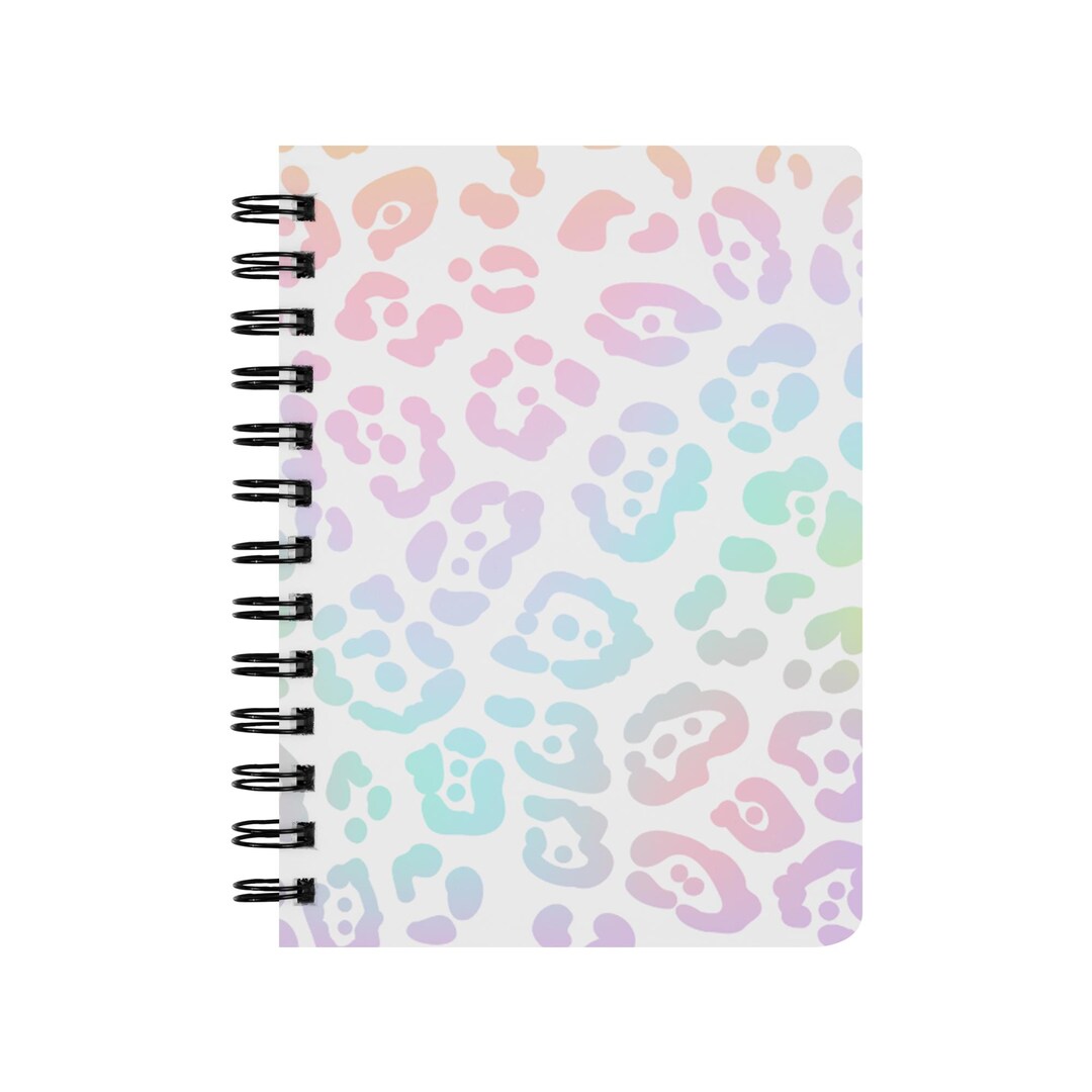 Notebook Pastel Cheetah Rainbow Ombre Journal for Her Pastel Gift - Etsy