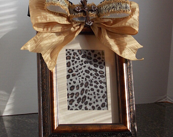 Embellished Picture Frame With Jeweled Cross, Embellished Photo Frame ...