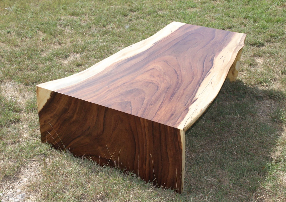 Live Edge Coffee Table or Bench Waterfall Bases - Etsy