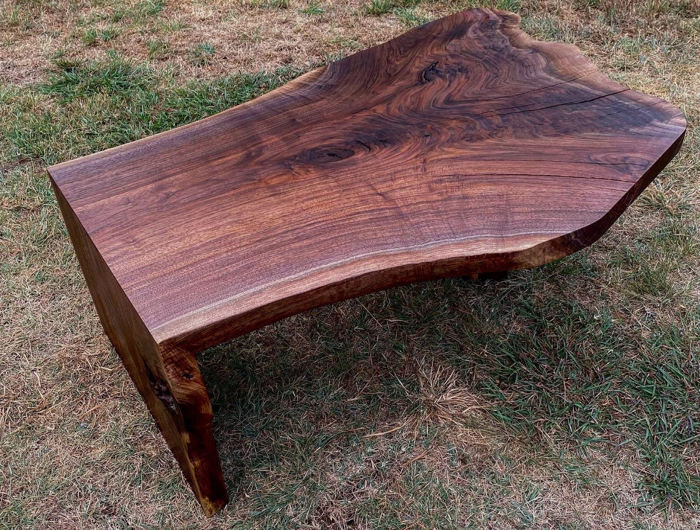 Coffee Table Live Edge Waterfall Base - Etsy