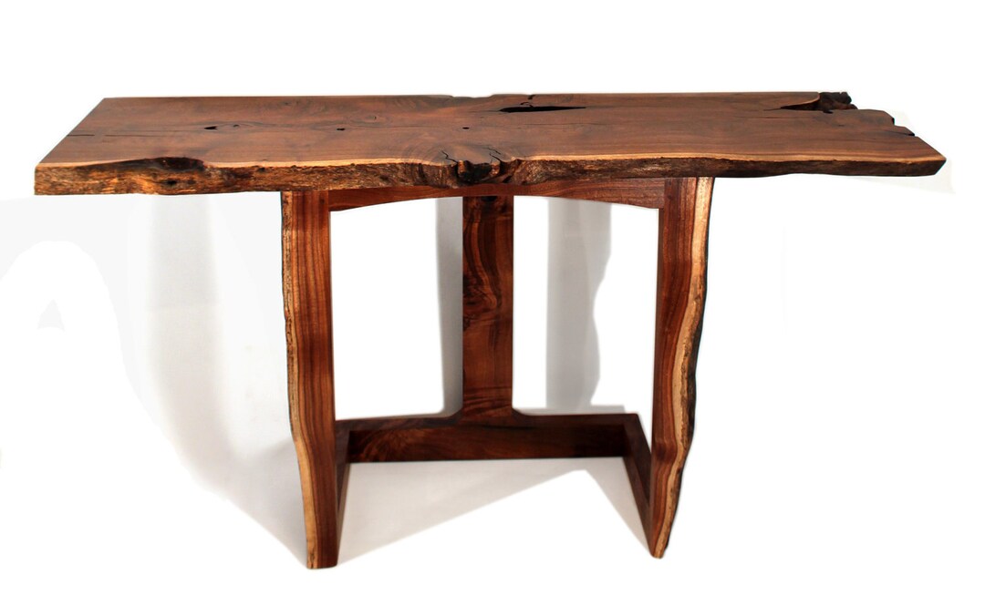 Modern Entry / Sofa Table Live Edge - Etsy