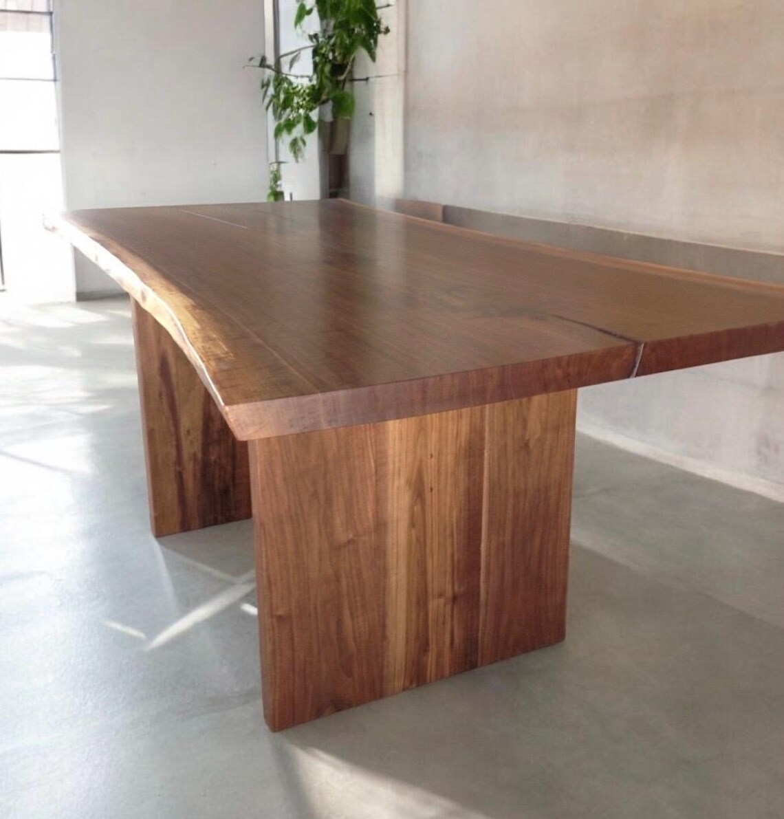 Live Edge Wood Slab Dining Table, Natural Edge Dining Table, Dining ...