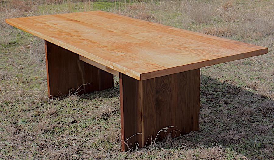 Maple Dining Room Table, Dining Table With Trestle Base, Dining Table ...