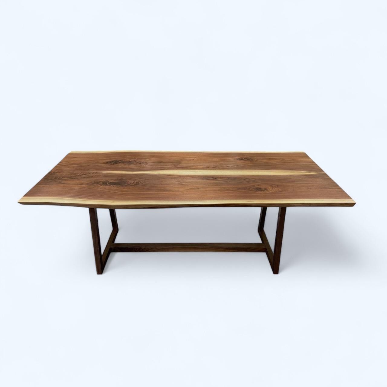 Farmhouse Table, Live Edge Dining Table, Walnut Dining Table - Etsy