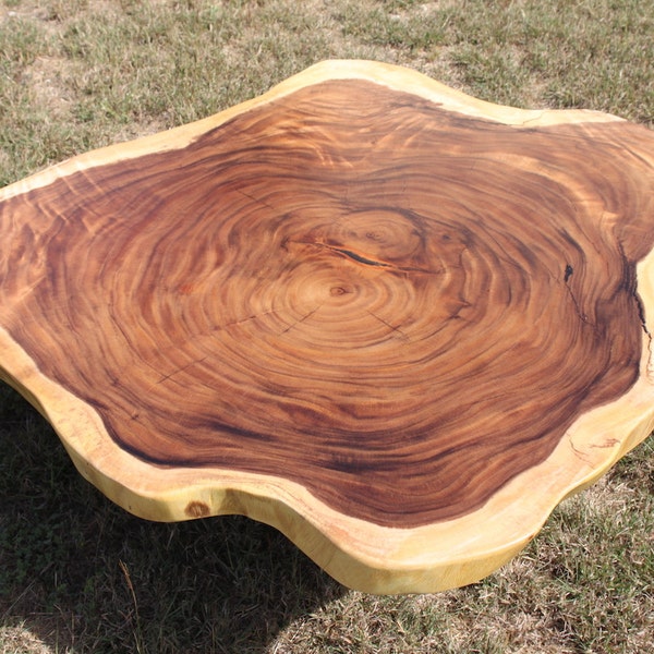Live Edge Round Dining Table - Etsy