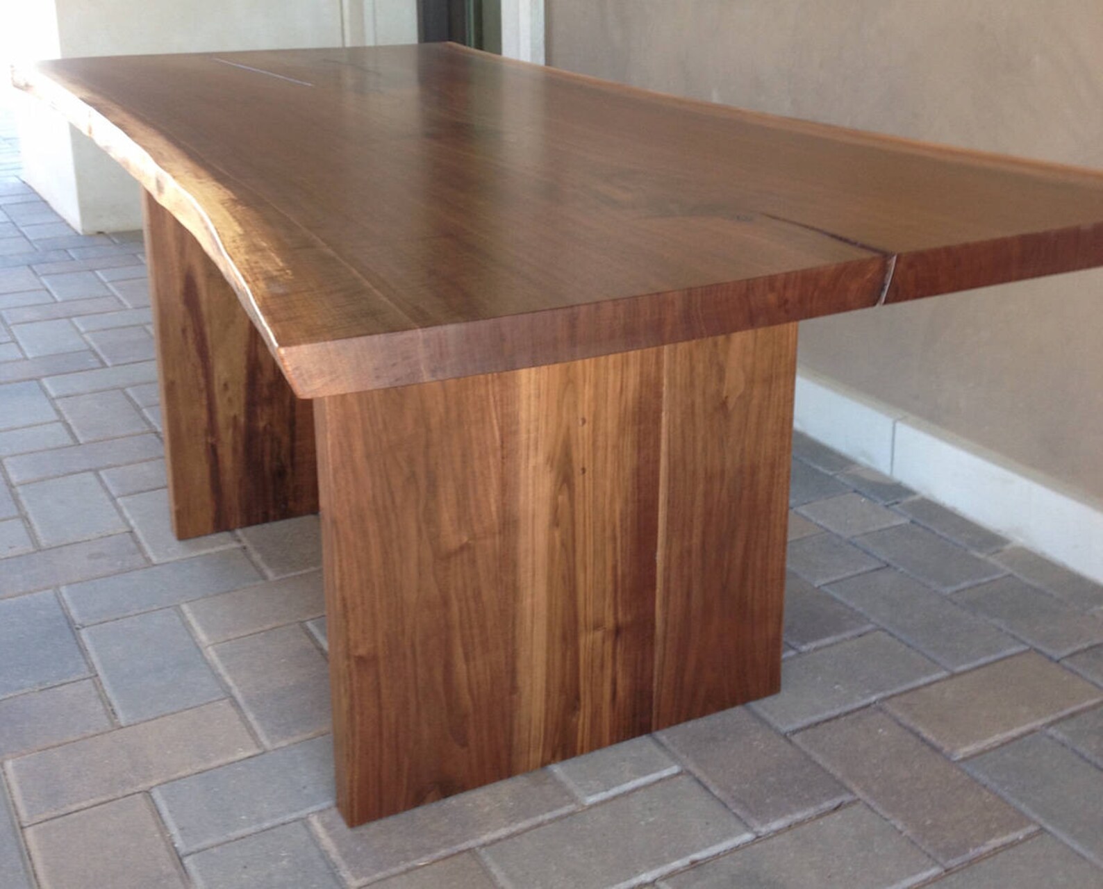 Live Edge Wood Slab Dining Table, Natural Edge Dining Table, Dining ...