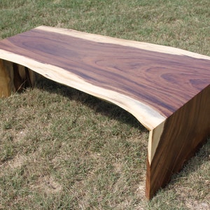 Live Edge Coffee Table or Bench Waterfall Bases - Etsy