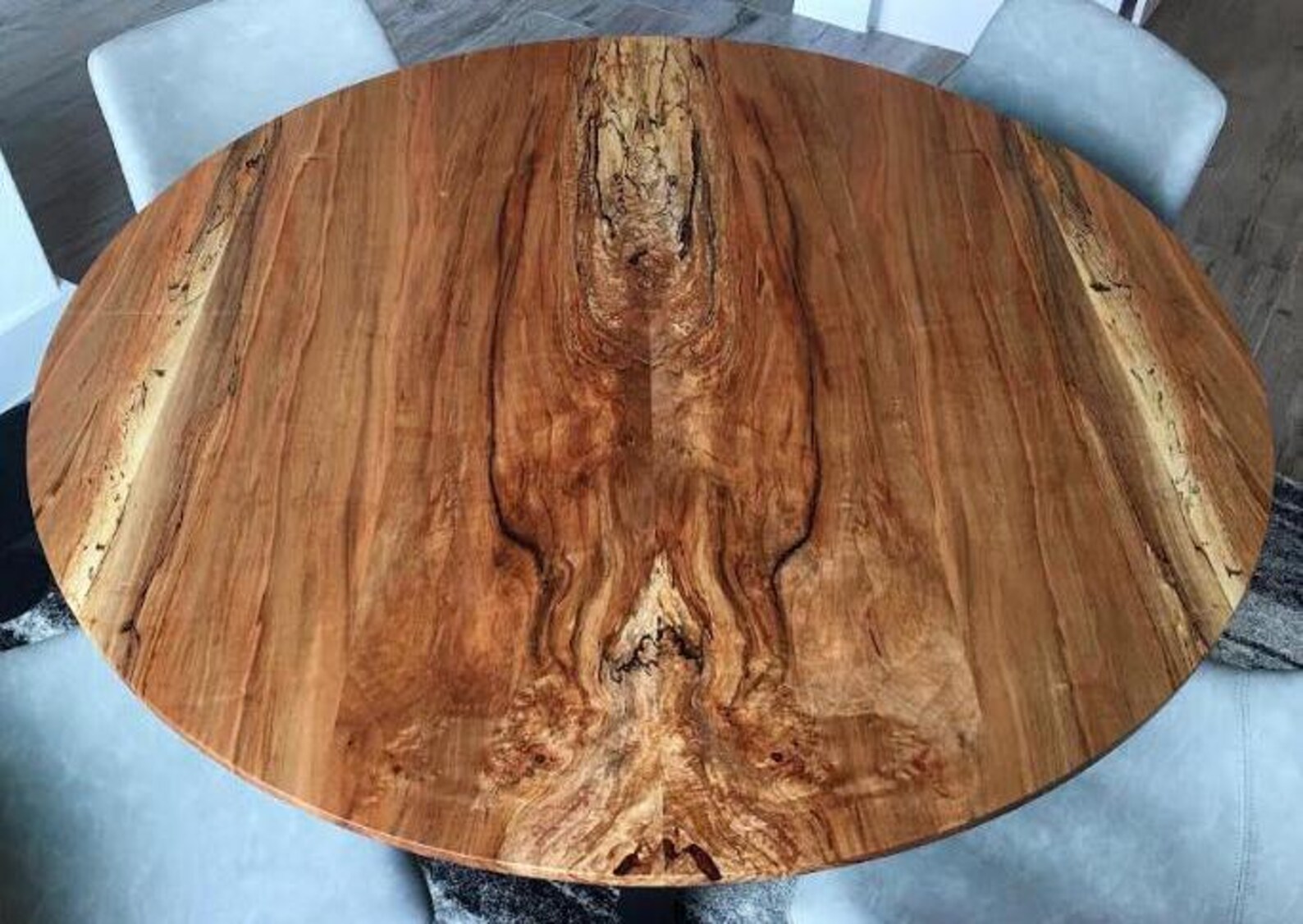 Round Dining Table, Extendable Round Dining Table, Maple Dining Table ...