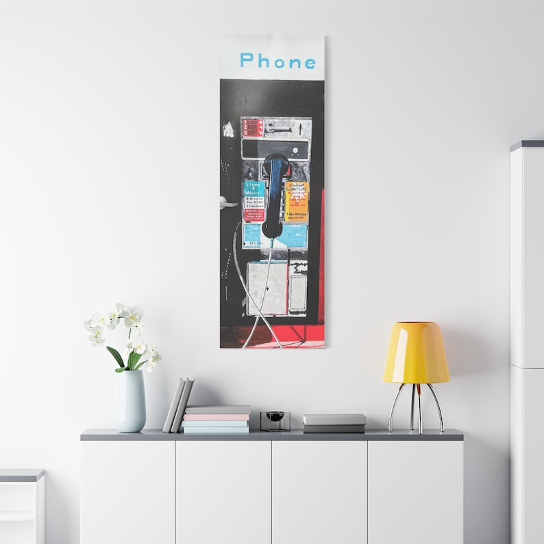 Urban Graffiti Street Art Vintage Payphone - Photograph on Canvas - Etsy