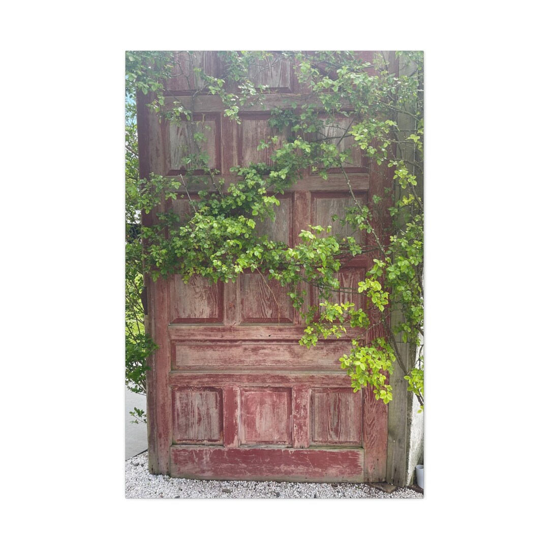 Old Red Door Art - Photograph on Canvas - Etsy