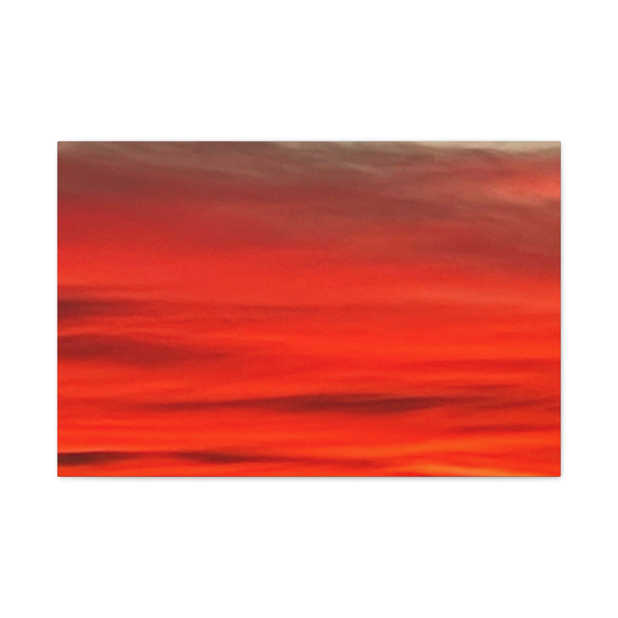 Gradient Orange Sunset Sky Photograph on Canvas - Etsy