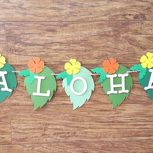Luau Themed Party Banner, Aloha Banner, Luau Banner, Hawaiian Themed ...